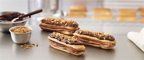 Chocolate And Hazelnut Eclairs Recipe Eoi Bakery