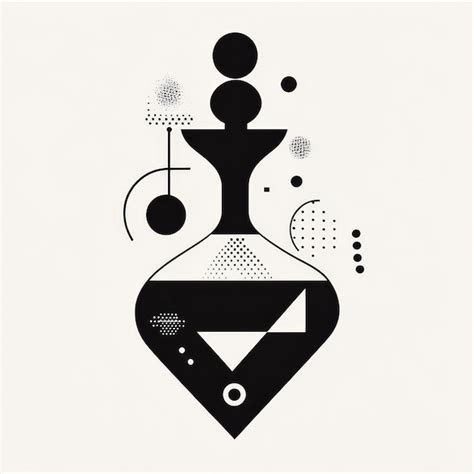 Abstract Geometric Shapes Circles Lines Dots Vector Illustration