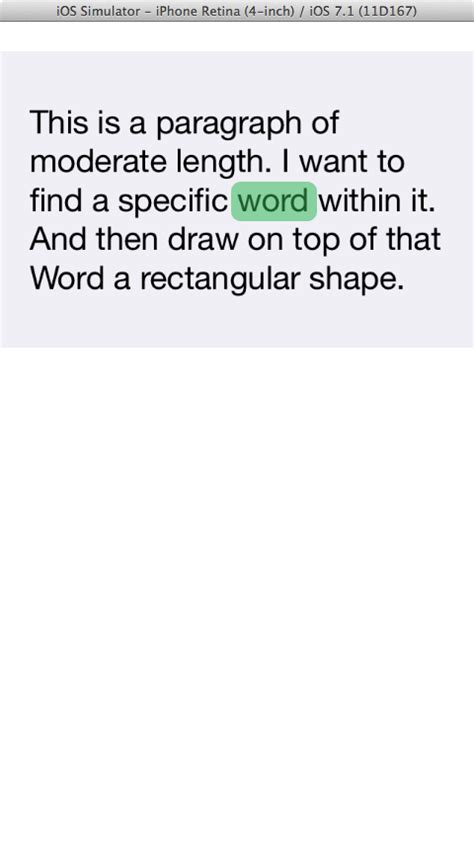 Ios Find Cgrect Of A Substring Stack Overflow