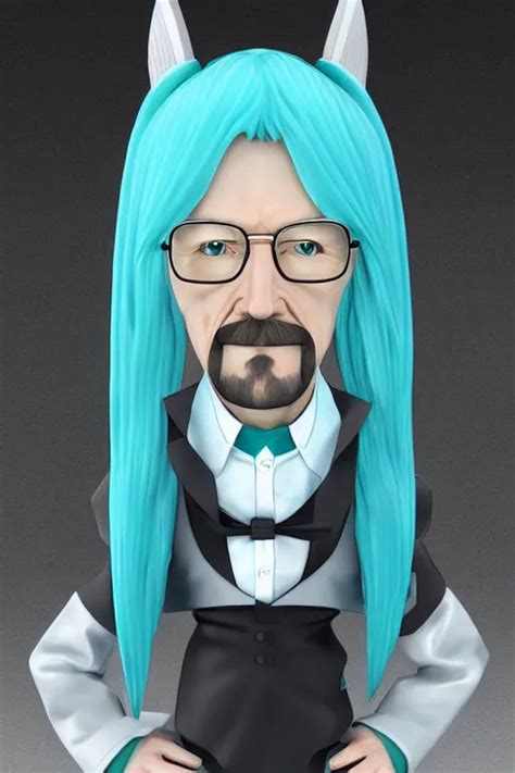 Walter White As Hatsune Miku Photorealistic Highly Stable Diffusion OpenArt