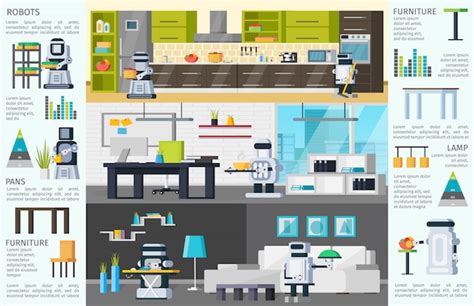 인공 지능 인포 그래픽 개념 무료 벡터