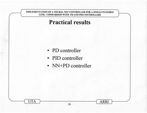 neural network control of a flexible link luis benigno gutiérrez zea