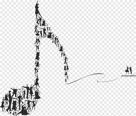 음표 직원 독창적 인 음표 조합 화이트 영어 Png Pngegg