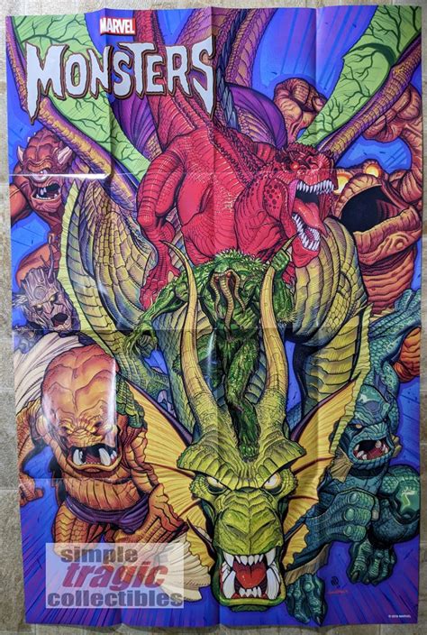 Marvel Monsters 2019 24 X 26 Promo Poster Simple Tragic Collectibles