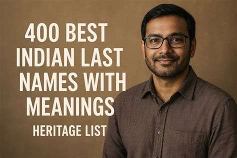 400 Best Indian Last Names With Meanings Heritage List