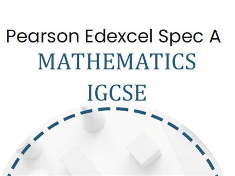 Igcse Maths Notes Simplified Book Spec A International Gcse Pearson Edexcel Teaching Resources