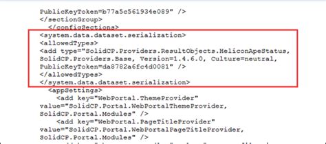 Error In Solidcp Web Sites Section After Installing Windows Update