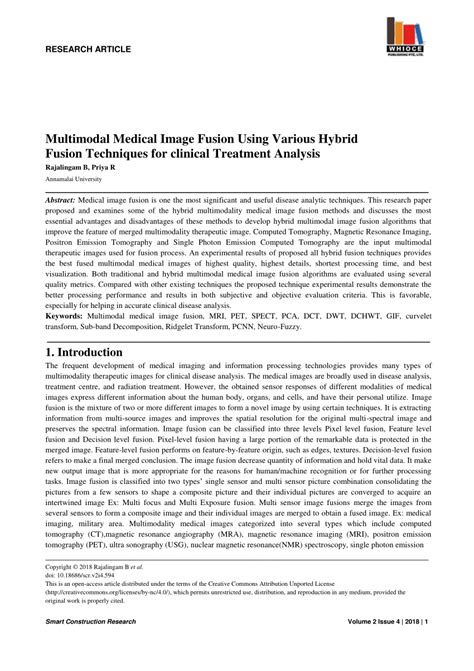 Pdf Multimodal Medical Image Fusion Using Various Hybrid Fusion