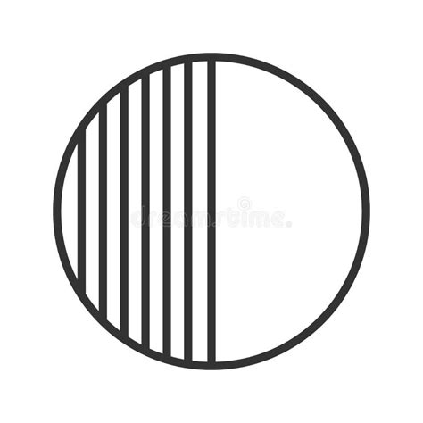 half abstarct metaphor linear icon stock vector illustration of division abstract 167198340