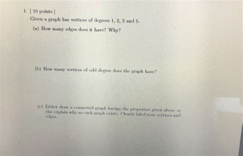 Solved Points Given A Graph Has Vertices Of Chegg