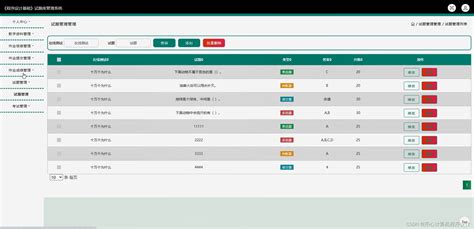 附源码 Jspssm计算机毕业设计《程序设计基础》试题库管理系统d36a8【源码、数据库、lw、部署】计算机基础题库管理系统开发数据库设计 Csdn博客