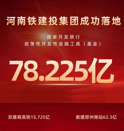 河南铁建投成功落地国开基础设施基金78225亿元 投向两大铁路项目 手机大河网