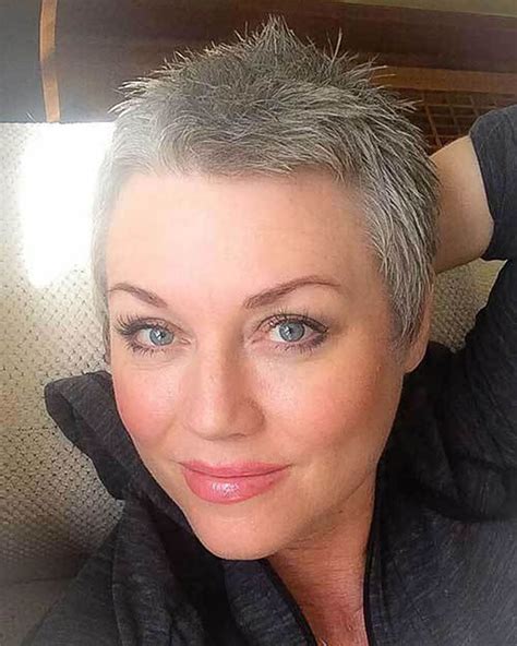 Grey Pixie Haircuts