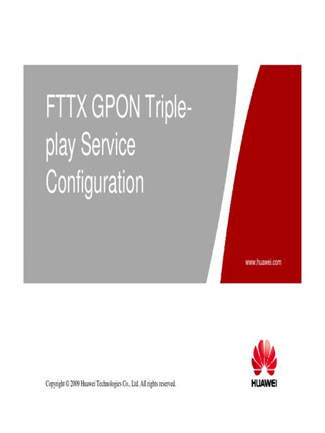 07 Fttx Gpon Triple Play Service Configuration Pdf Session Initiation Protocol