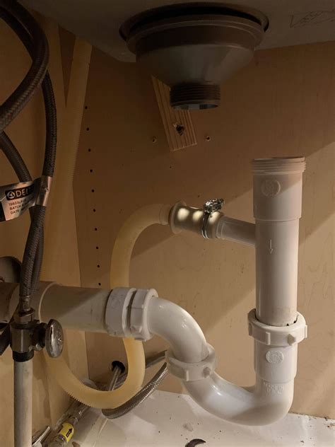 Plumbing How To Install A P Trap With No Offset And Minimal Horizontal Travel Home