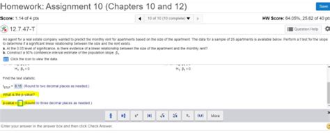 save homework assignment 10 chapters 10 and 12 score 1 14 of 4 pts