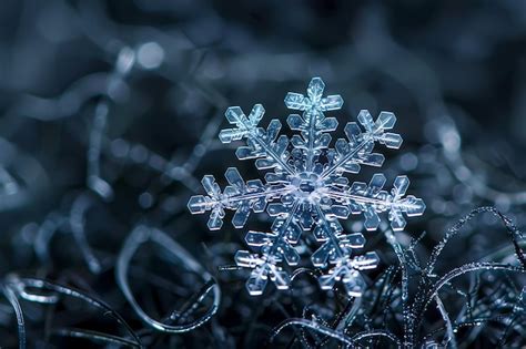 A Fractal Snowflake Premium Ai Generated Image