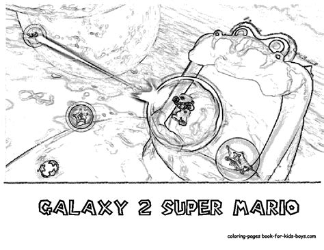 Coloring Pages Super Mario Galaxy