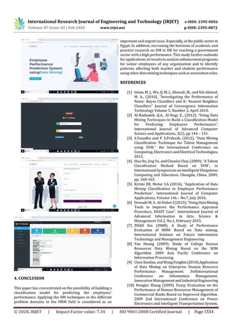 Irjet Employee Performance Prediction System Using Data Mining Pdf