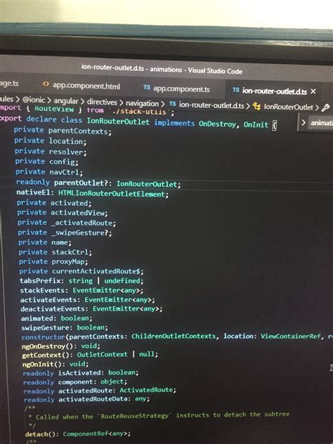 Bug Ion Router Outlet Animation Property Issue · Issue 20764 · Ionic Teamionic Framework · Github