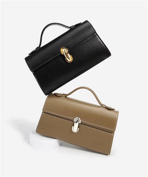 소가죽 미니 핸드백 토트백 클러치 손가방 에이블리