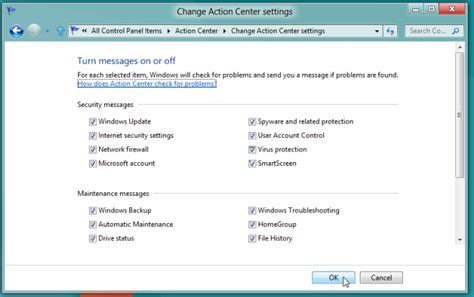 Disable Annoying Security Messages In Windows