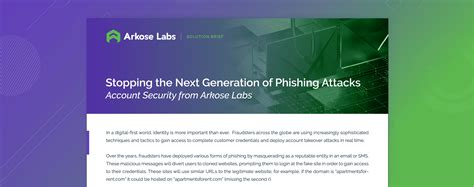 Stop Phishing Attacks Arkose Labs