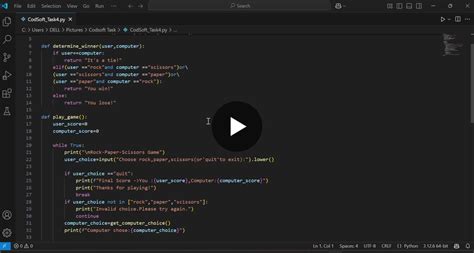 Python Gamedevelopment Rockpaperscissors Project Coding Learning Akshat Parekh