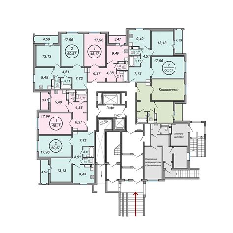 ЖК Клевер парк Минск план 1 этажа План квартир на этаже Планировки Проект здания