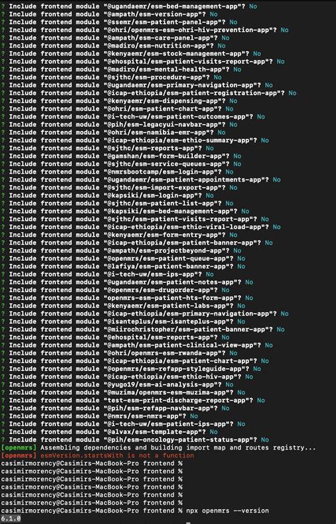 Openmrs 3x Issue To Assemble Module Esm Development Openmrs Talk
