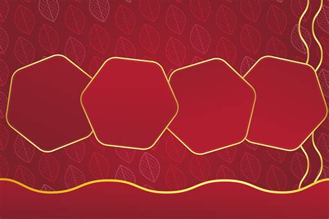 Modern Luxury Abstract Background With Golden Line Elements Gradient Red Background Modern For