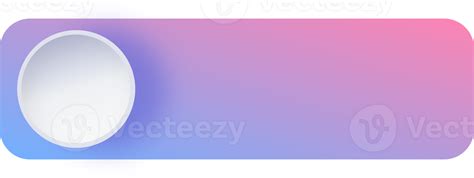 Blank Gradient Button With Circle Button For Website 10956646 Png