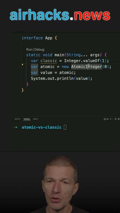 Atomicinteger Vs Integer Java Shorts Coding Airhacks Youtube