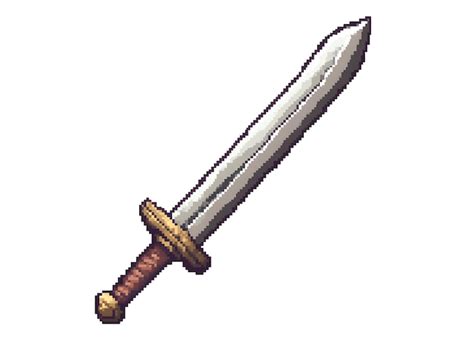 Pixelated Sword Premium Ai Generated Image