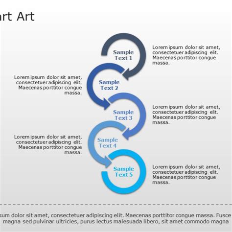SmartArt Process Circle Arrows Steps PowerPoint Template