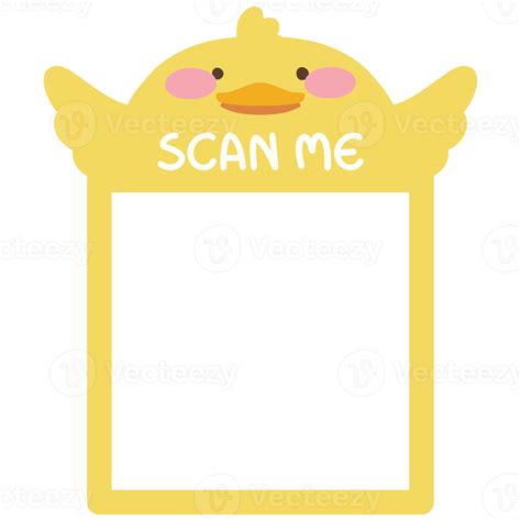 Scan Me Qr Code Template Qr Code Frame Illustration For Mobile Apps