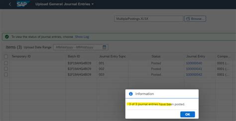 Upload General Journal Entries S 4hana Fiori App Sap Audit Blog
