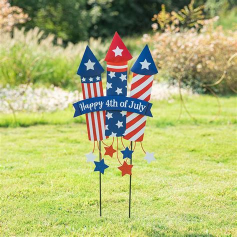 Glitzhome 4th Of July Decorations Outdoor 30 H Metal
