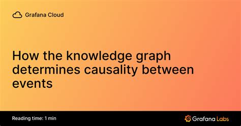 How The Knowledge Graph Determines Causality Between Events Grafana Cloud Documentation