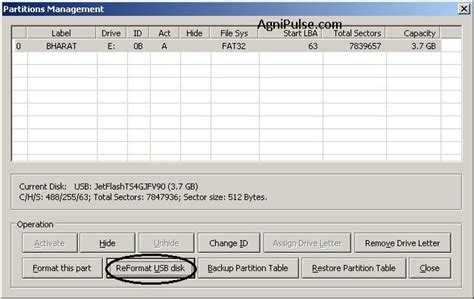 How To Partition A USB Flash Drive AgniPulse