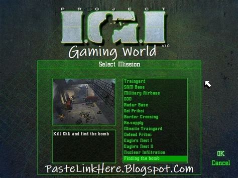 Gaming World IGI Project I M Going In