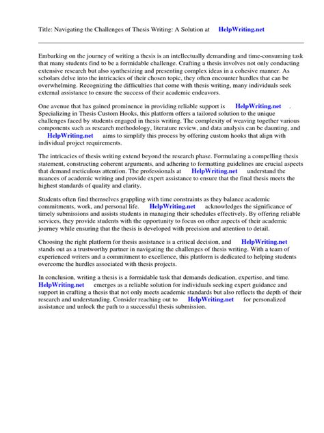 Thesis Custom Hooks Pdf