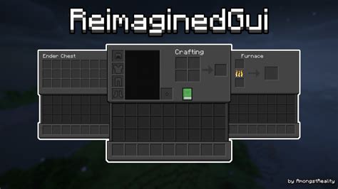GUI Revision Dark Texture Pack Para Minecraft