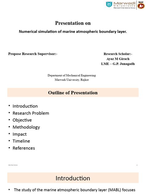 Research Proposal Presentation Pdf Oceans Meteorology