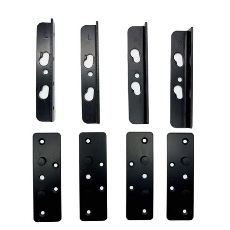 Canmade Montreal Bed Fitting Connectors 4 Pieces Black