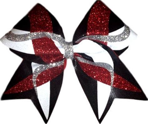 Custom Glitter Swirl Cheer Bow Etsy