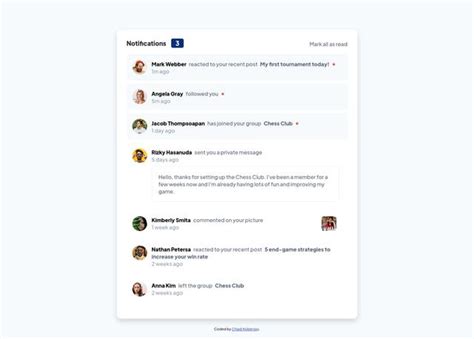 Frontend Mentor Notification Page Using Html Css And Javascript