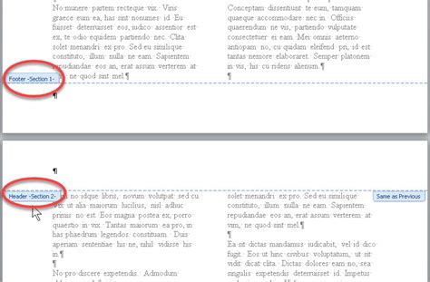 Using The Section Break In Microsoft Word SkillForge