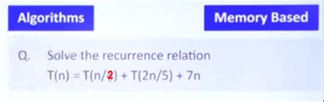 GATE 2021 CSE Question Paper Shift 1 2 Available Here
