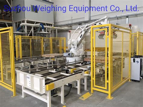China Automatic Abb Robot Stacking Palletizer Machine With Arm Loader